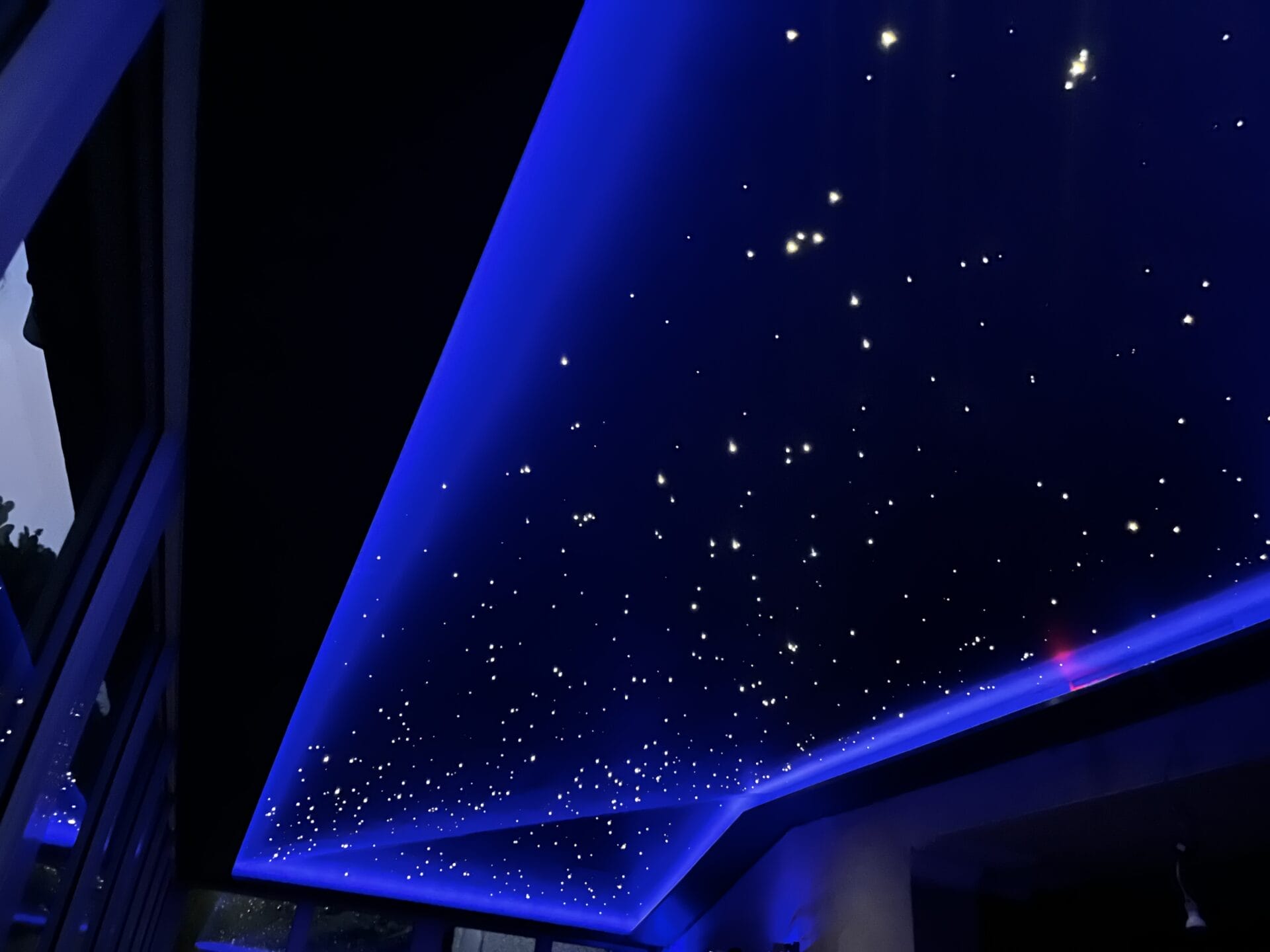 Customer Project 171 - Star ceiling in conservatory - starscape.co.uk